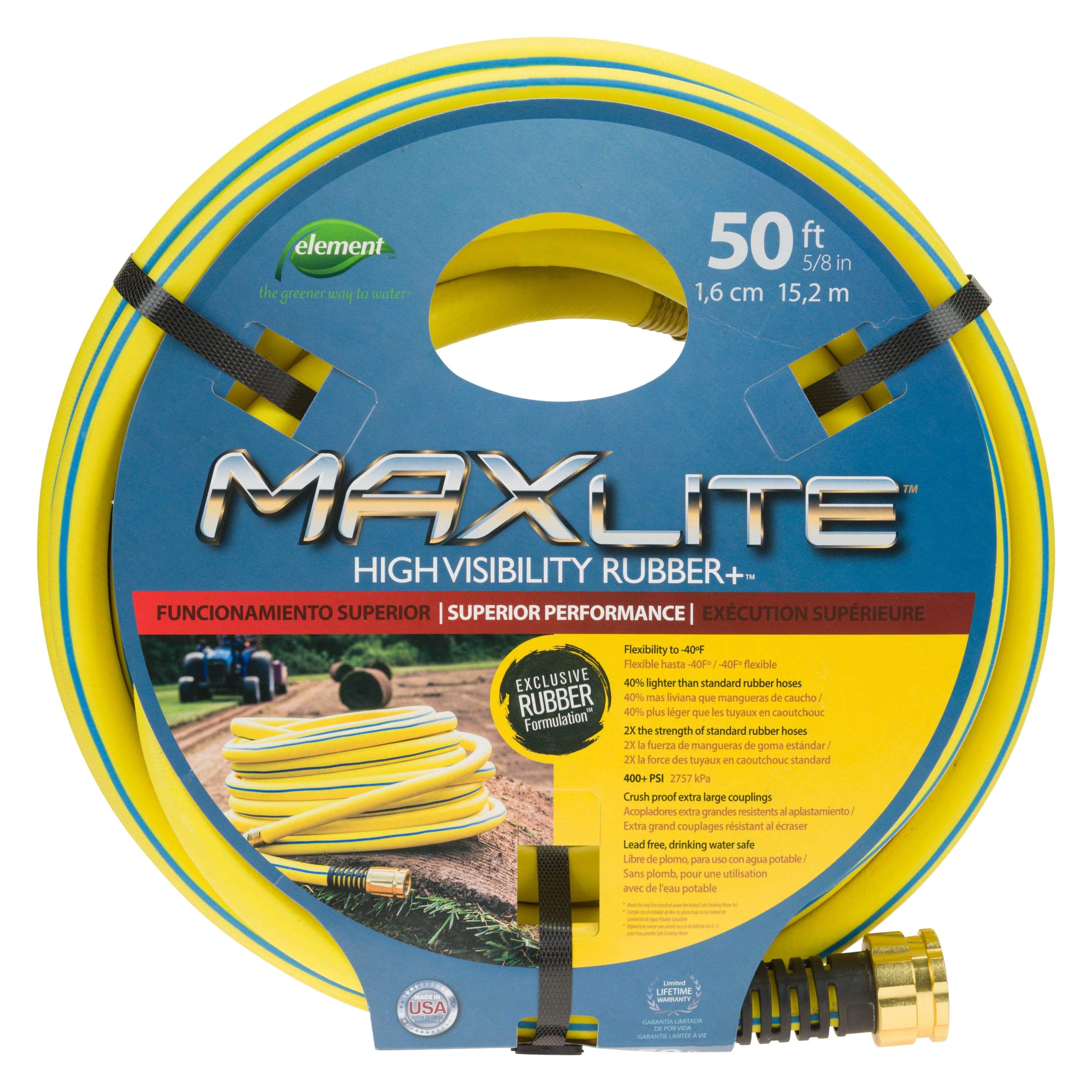 MAXLite Yellow High Visibility Rubber Hose | Swan Hose
